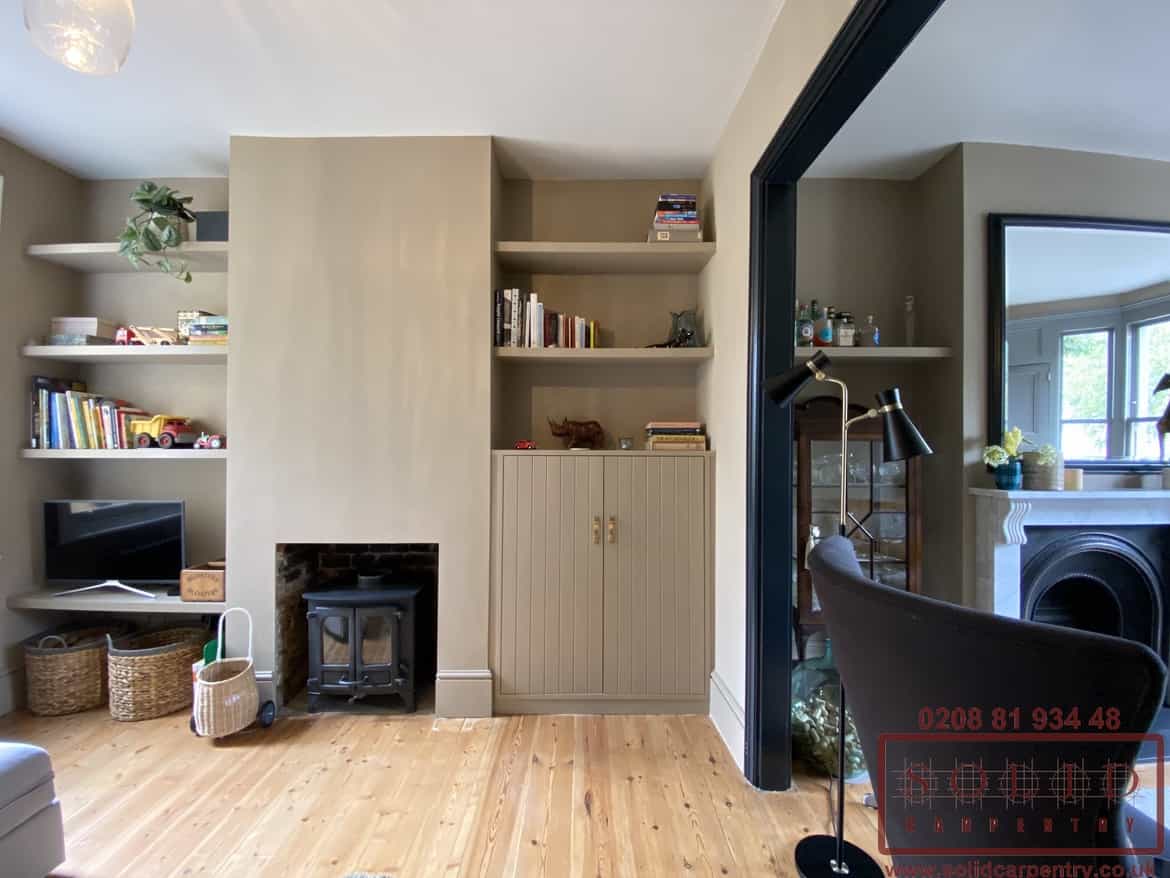 Bespoke Modern Alcove Cupboards | Solid Carpentry